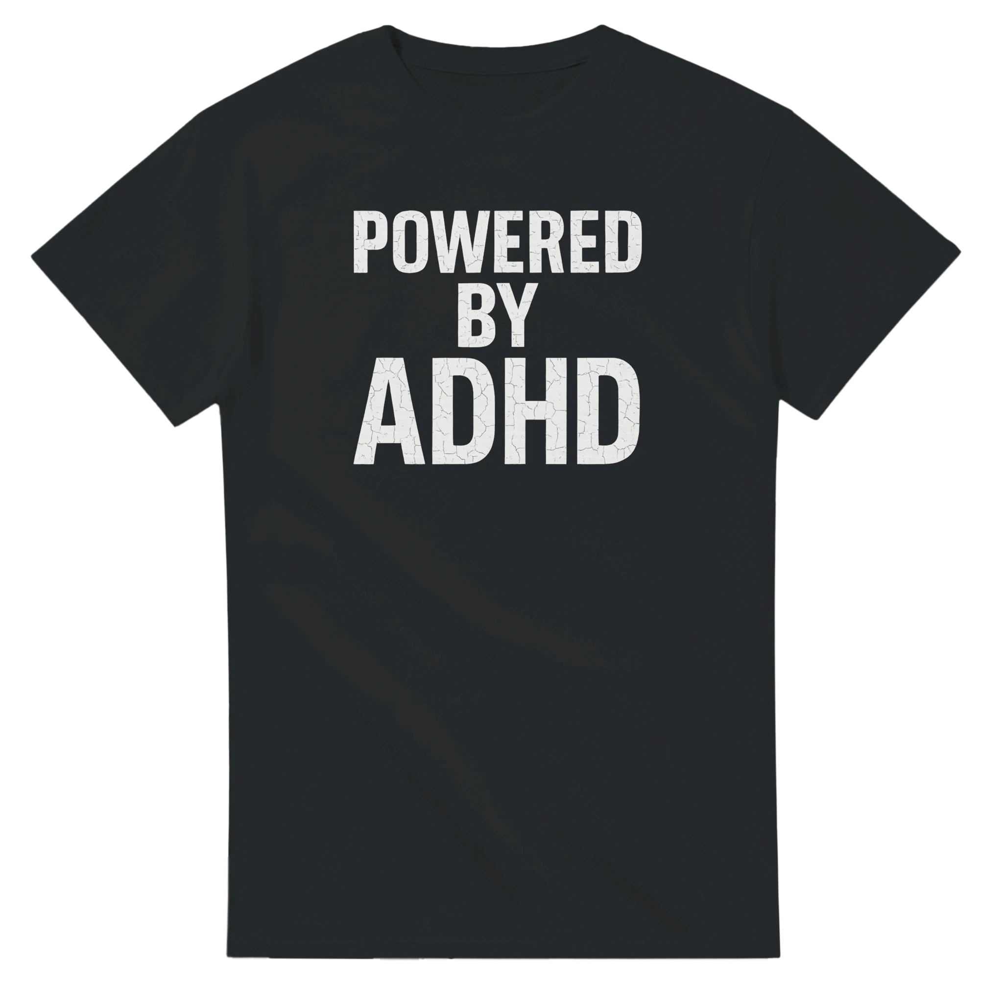 Powered by ADHD T-shirt med text | Shirty